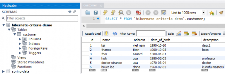 Code Ví Dụ Hibernate Criteria Hibernate Criteria Queries Vs Restrictions