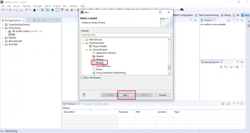 Lập trình giao diện Java Swing trên Eclipse với windowbuilder.