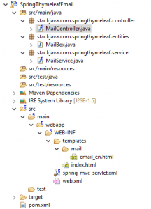 Code ví dụ gửi email - gmail với Thymeleaf + Spring - STACKJAVA