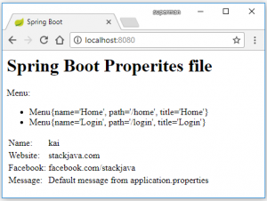 Code ví dụ Spring Boot đọc file properties, @ConfigurationProperties, @PropertySource