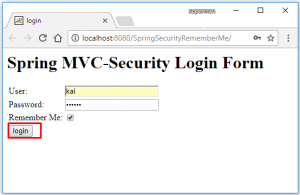 Code ví dụ Spring Security Remember Me (Tự động login) - STACKJAVA