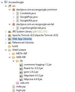 Code ví dụ JSP Servlet login bằng Google (Gmail/Google+) - STACKJAVA