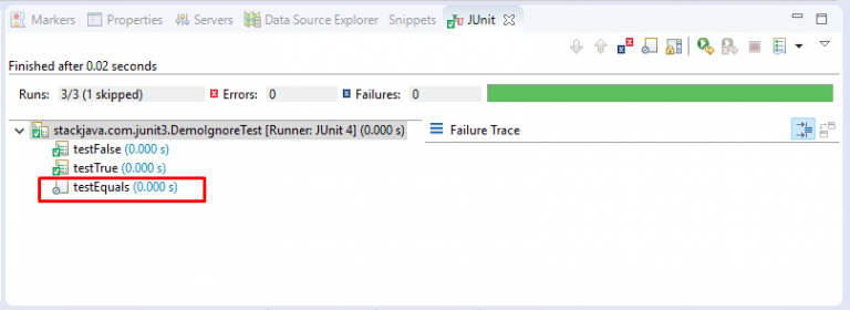 Ví Dụ Junit Ignoring Tests Và Timeout Với Test Case Stackjava