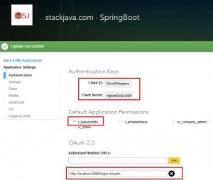 Code ví dụ Spring Boot Security đăng nhập bằng Linkedin - STACKJAVA