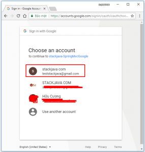 Code ví dụ Spring MVC đăng nhập bằng google/gmail - STACKJAVA