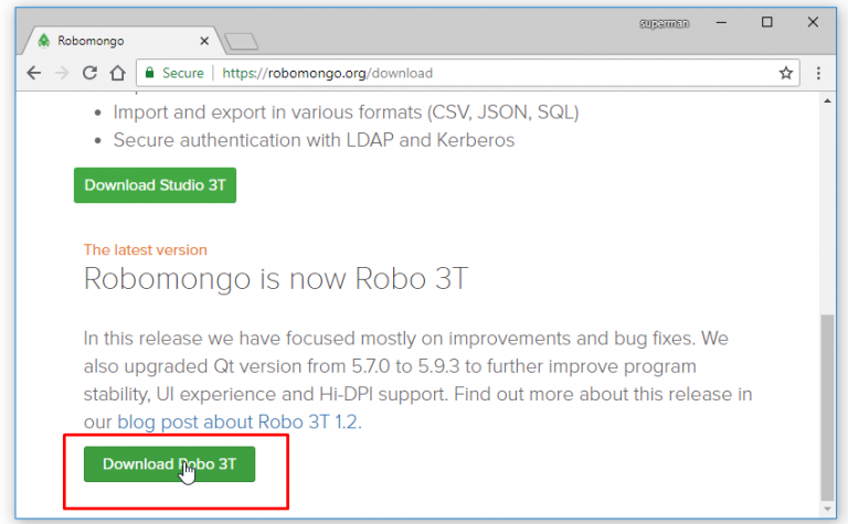 Cài đặt và sử dụng Robo 3T (RoboMongo) trên Windows - STACKJAVA