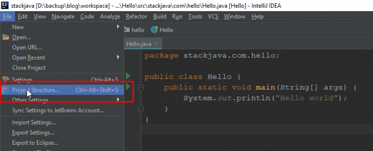 Hướng dẫn tạo, build, export file jar trong Intellij IDEA
