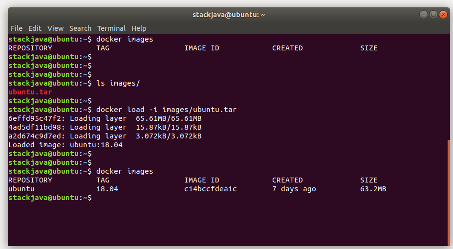 H ng D n Load Docker Image T File Tar docker Load STACKJAVA