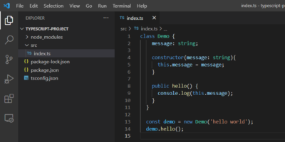 Code ví dụ TypeScript, hướng dẫn tạo project TypeScript | TopDev